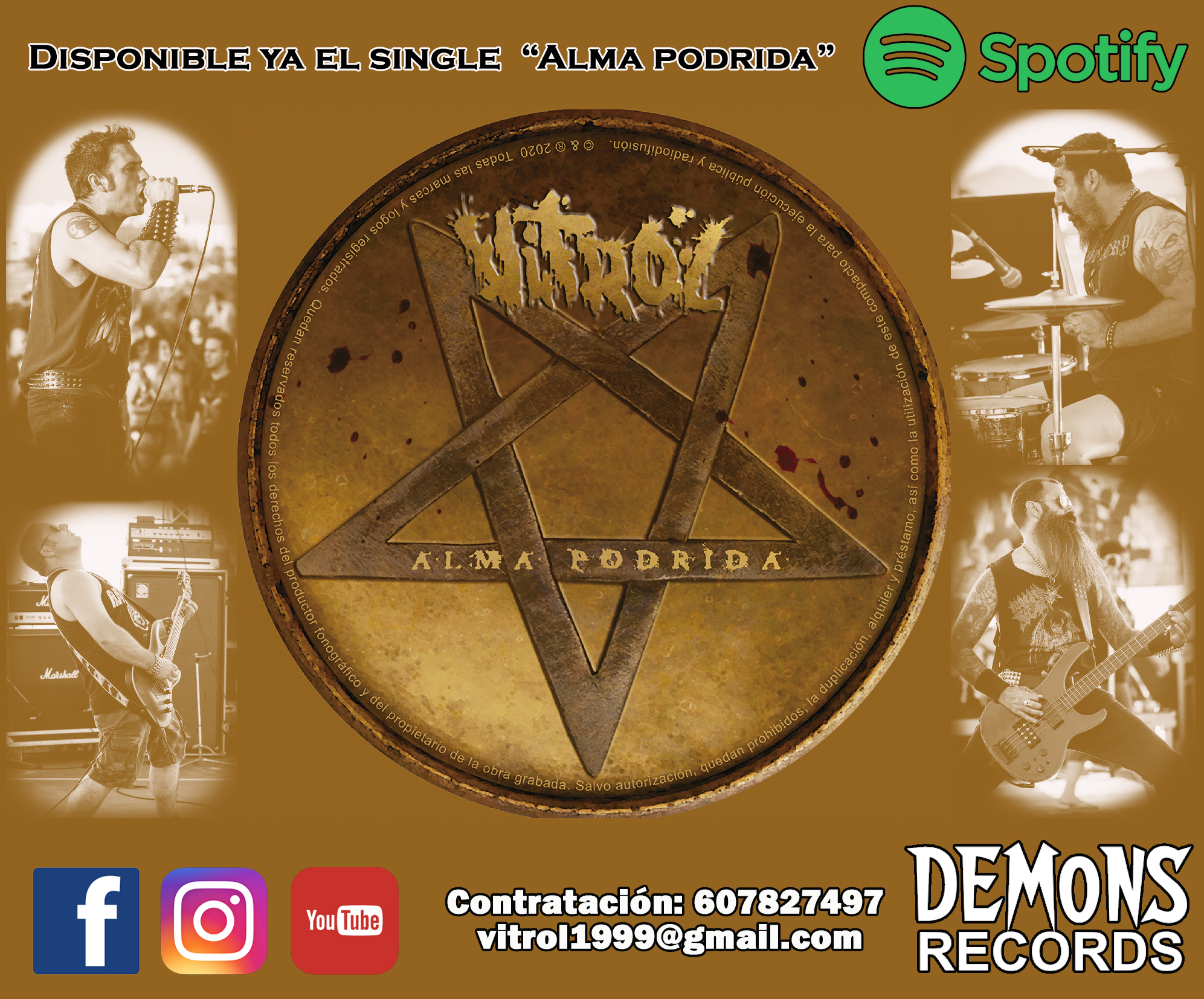 VITROL PRESENTA SU NUEVO SINGLE "ALMA PODRIDA" - Diario de un rockero