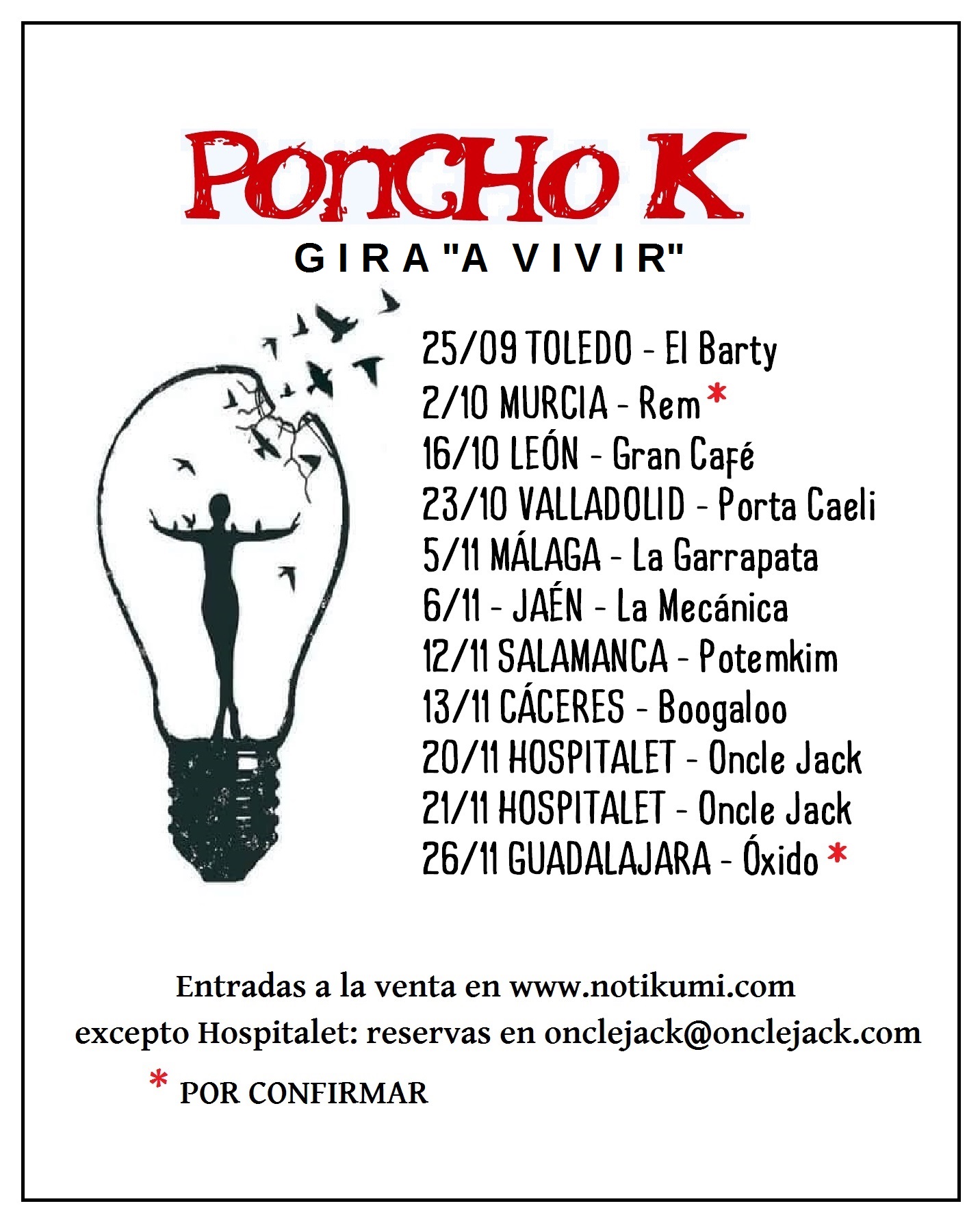 PONCHO K ANUNCIA GIRA PARA OTOÑO - Diario de un Rockero
