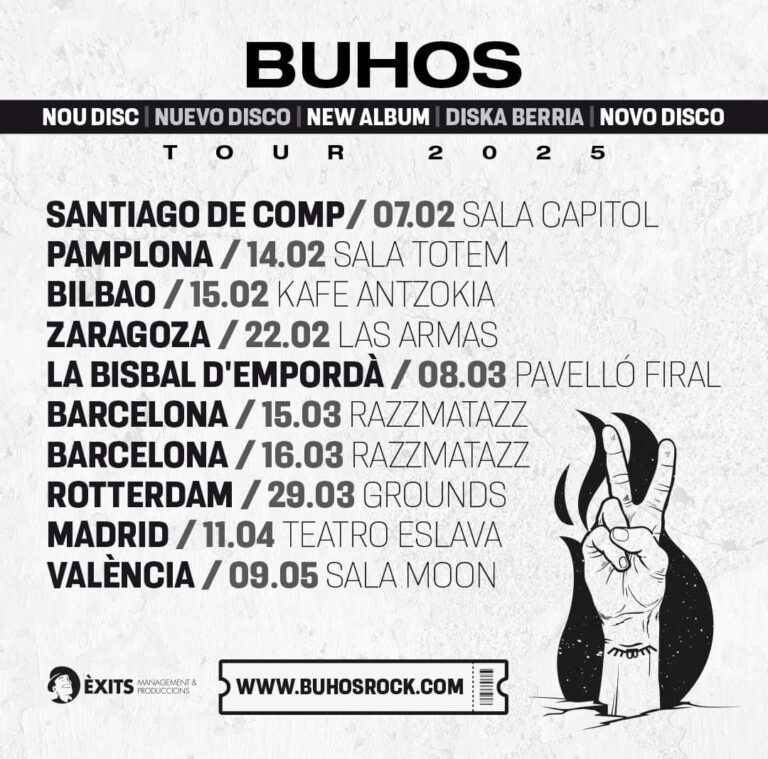 BÚHOS ANUNCIA GIRA PARA 2025 - Diario de un Rockero