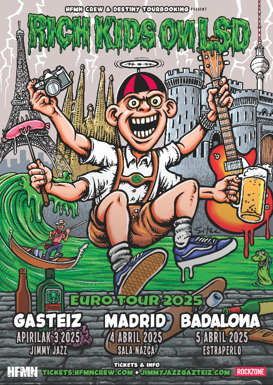 RICH KIDS ON LSD DE GIRA POR ESPAÑA EN 2025 - Diario de un Rockero
